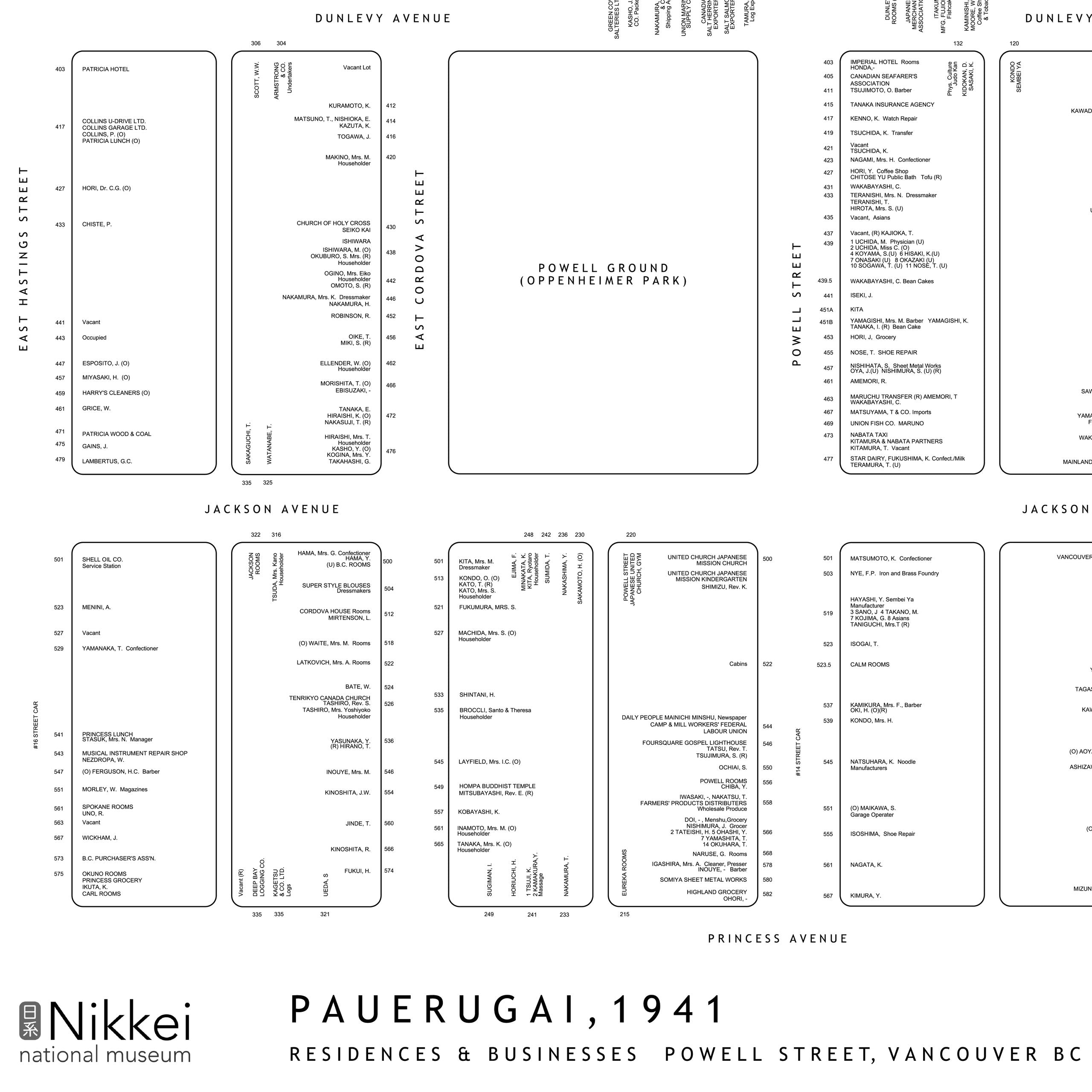 Powell Street 1941 map [PDF]– Nikkei National Museum Shop